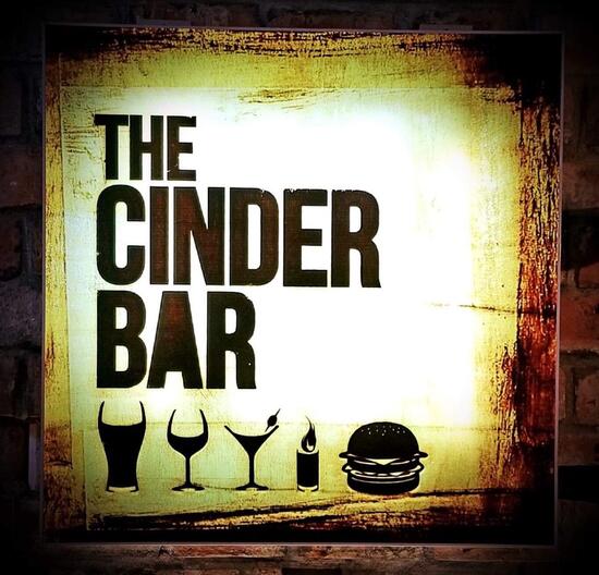 Menu at The Cinder Bar, South Korea