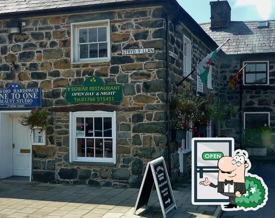 Menu at Y Sgwâr steakhouse, Tremadog