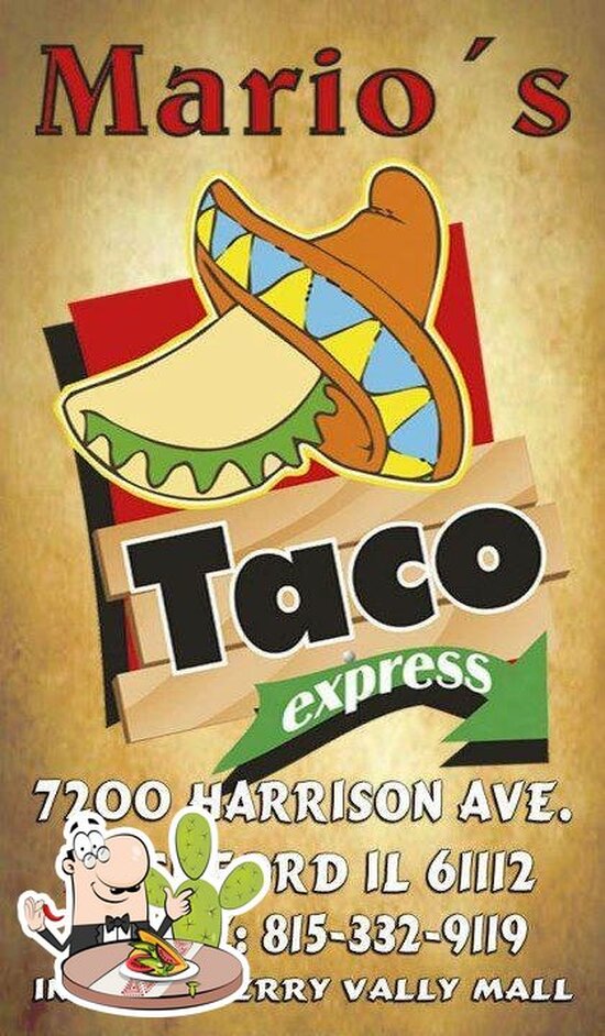 Menu at Taco Express restaurant, Rockford