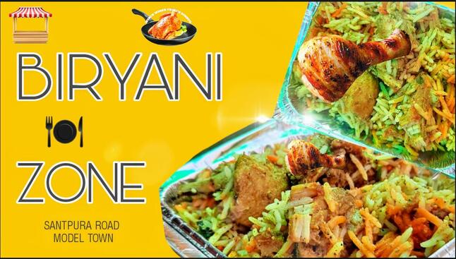 Menu at Biryani zone, Yamuna Nagar