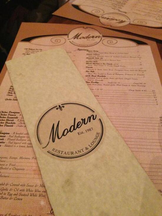 Menu at Modern Restaurant And Pizzeria, New Rochelle, 12 Russell Ave