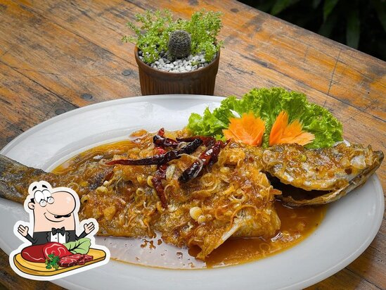 Menu at Suan Lung Rong restaurant, Karon