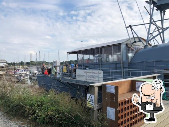 Menu at Deben Cafe Bar on HMS Vale, Melton Boatyard, Dock Lane, Melton ...