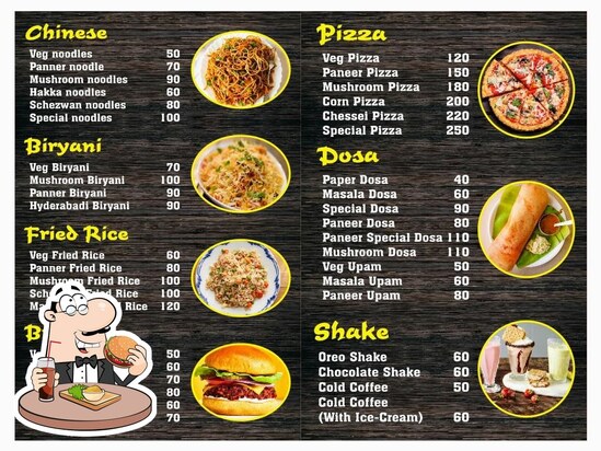 Menu at Spicy Corner, Mirzapur-cum-Vindhyachal