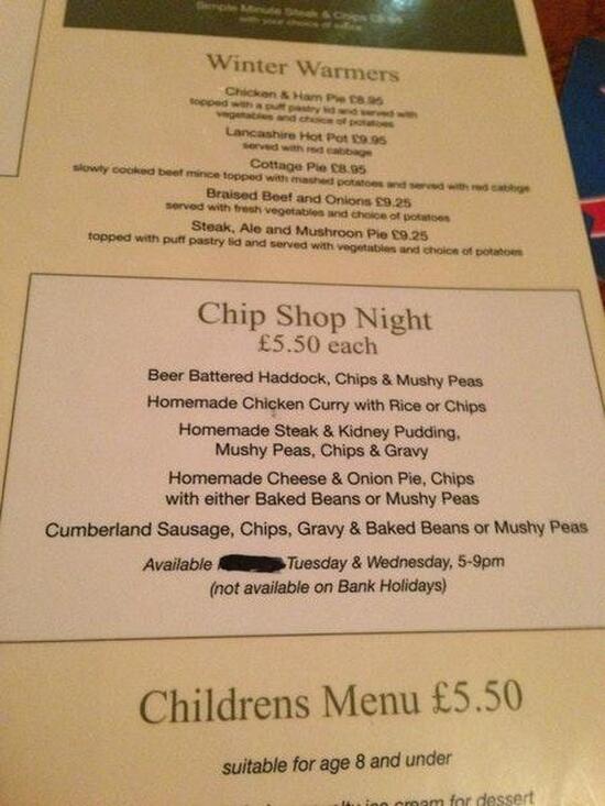 Menu at The Alston Pub & Dining, Preston