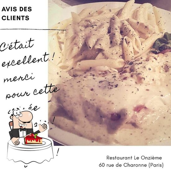 Le Onzième restaurant, Paris - Restaurant menu and reviews