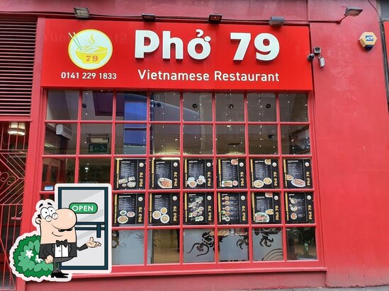 Menu at Pho 79 Vietnamese Restaurant, Glasgow