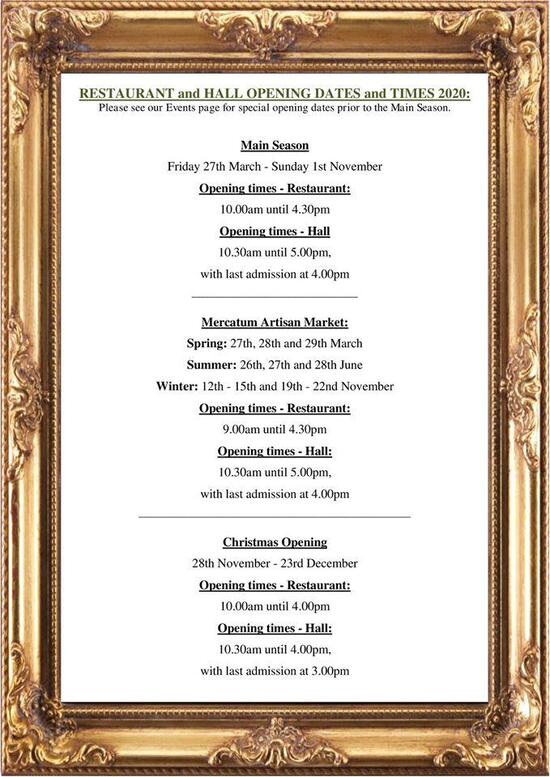 Menu at Haddon Hall restaurant, Bakewell, The Estate Office