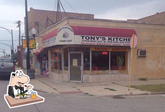 Menu at Tony's Kitchen restaurant, Chicago