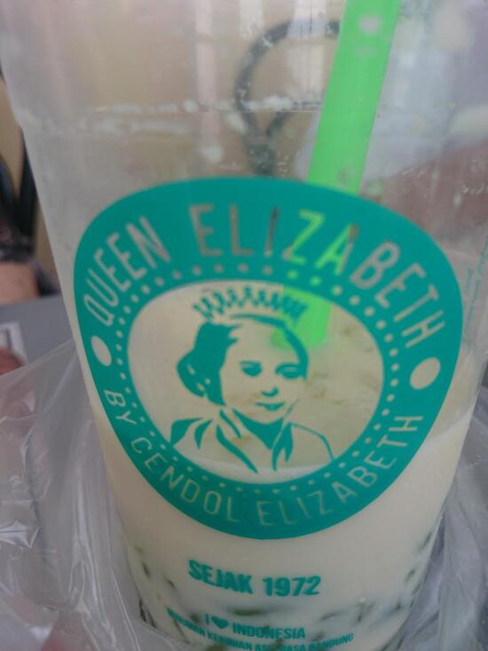 Menu at Cendol Queen Elizabeth, PVJ Mall cafe, Bandung