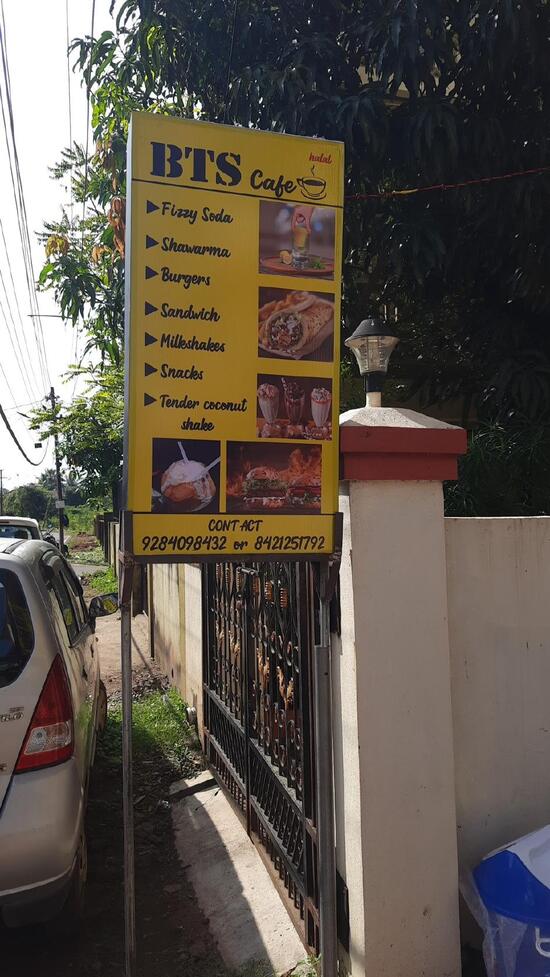Menu at BTS, Chicalim