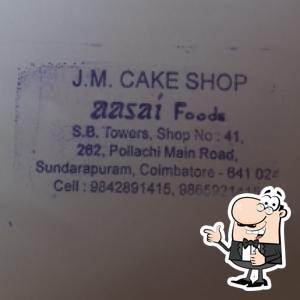 J M Cake Shop, Coimbatore, 41 S.B Towers Pollachi Road Back Side To BOI - Restaurant reviews