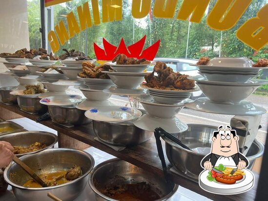 Menu at RM Bundo Minang restaurant, Indonesia