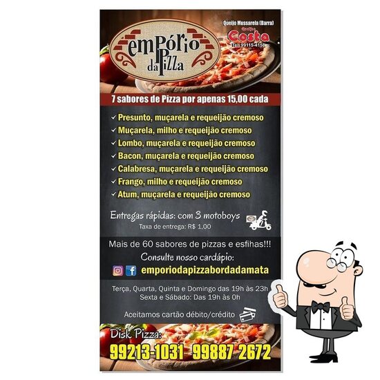 Menu at Emporio Da Pizza Borda da Mata pizzeria, Borda da Mata