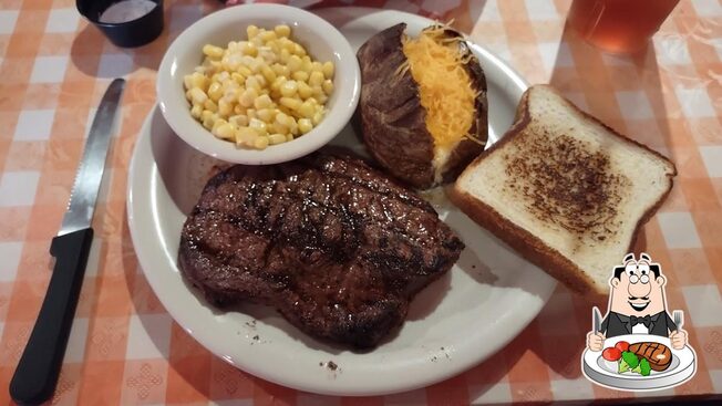Menu at Traildust steakhouse Saloon, Lindsay