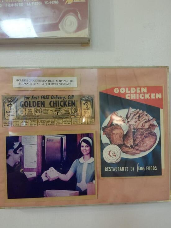 Menu at Golden Chicken restaurant, Milwaukee, South 13th Street