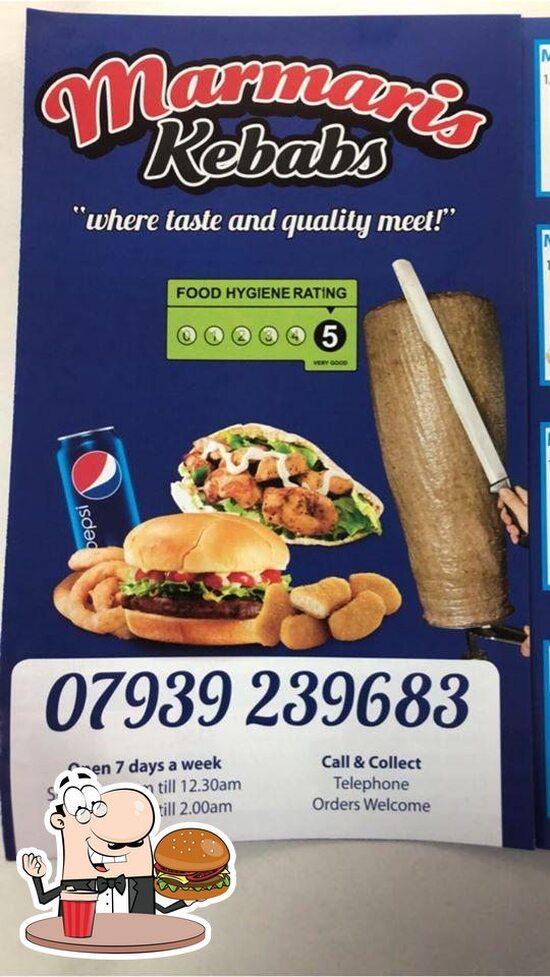 Menu at Marmaris Kebab Van restaurant, Bristol