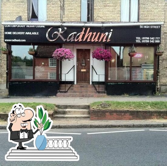 Menu at Radhuni restaurant, Saffron Walden