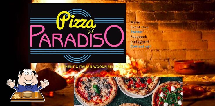 Menu at Pizza Paradiso restaurant, Ballinamore