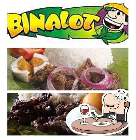 Menu at Binalot restaurant, Manila, LG