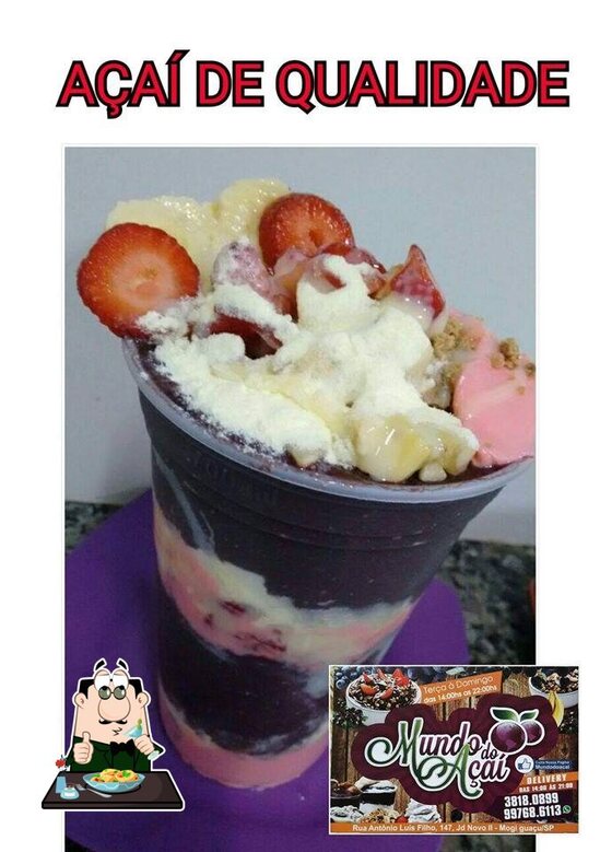 Menu em MUNDO DO AÇAI pub & Bar, Mogi-Guaçu, R. Antônio Luís Filho