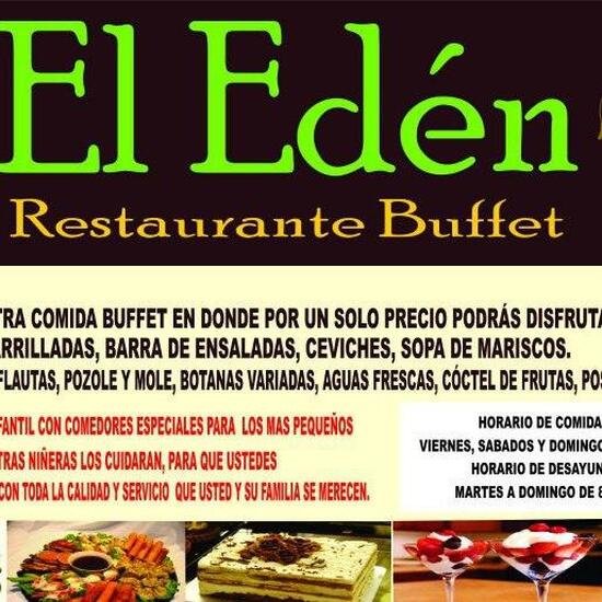 Menu at El Eden restaurant, Aguascalientes