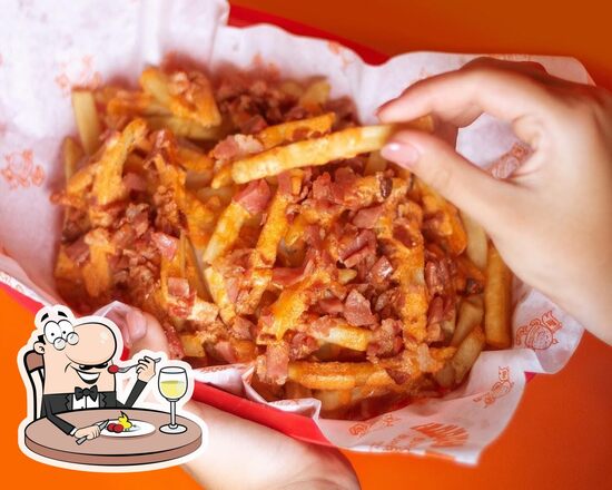 Menu at Happy Fluffy Burgers restaurant, Mazatlán