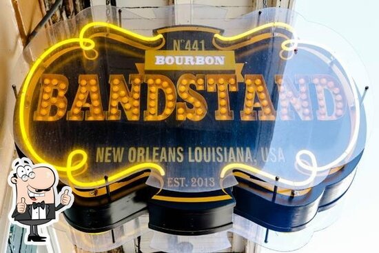 Menu at Bourbon Bandstand pub & bar, New Orleans