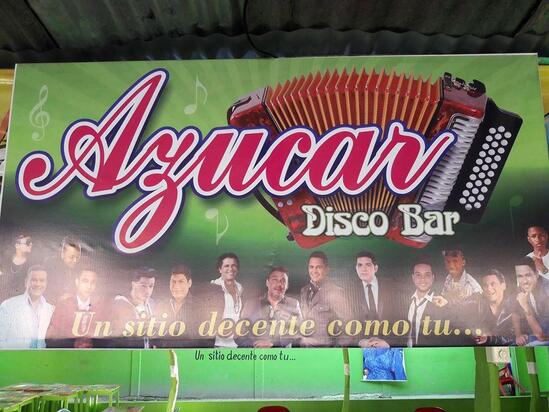 Menu at Azucar Disco Bar, Sincelejo