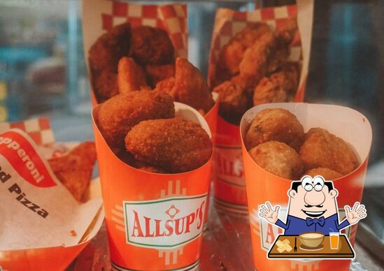 Menu at Allsups fast food, Sunray