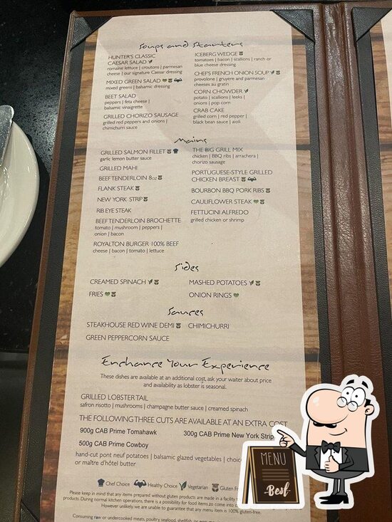 Hunter Steakhouse, Cancún - Restaurant menu, prices and reviews