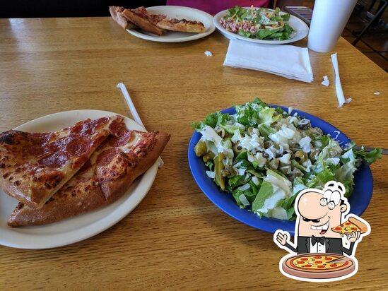 Menu at Pizza Heaven pizzeria, Cisco, Conrad Hilton Blvd
