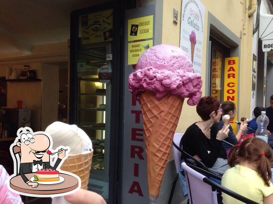 Menu at Cono Gelato restaurant, Florence