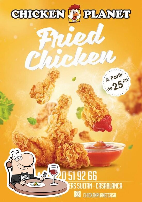 Menu at Chicken Planet restaurant, Casablanca