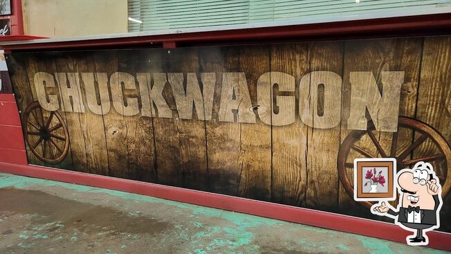 Menu at Chuckwagon restaurant, Steele