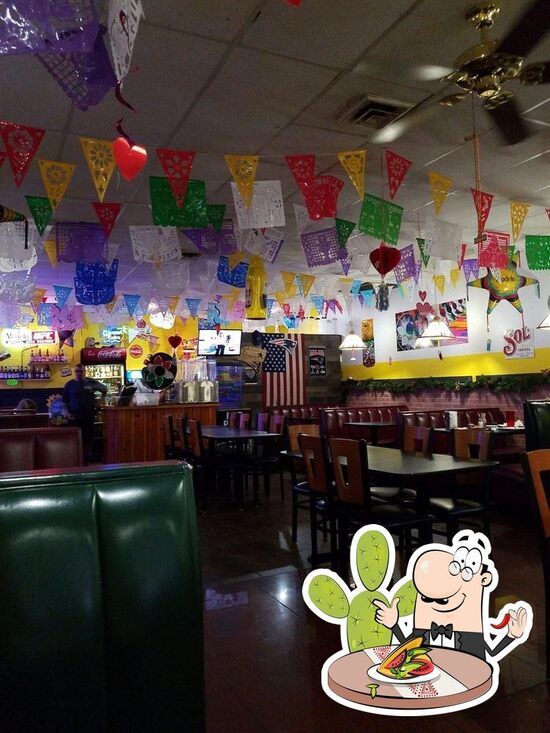 Menu at Guzman's restaurant, Carlyle