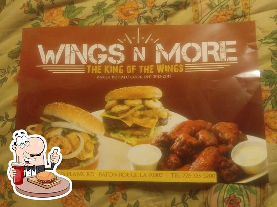 Menu at Wings n More restaurant, Baton Rouge, Plank Rd