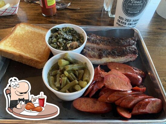 Menu at Van's Pig Stands - Norman BBQ, Norman, 320 N Porter Ave