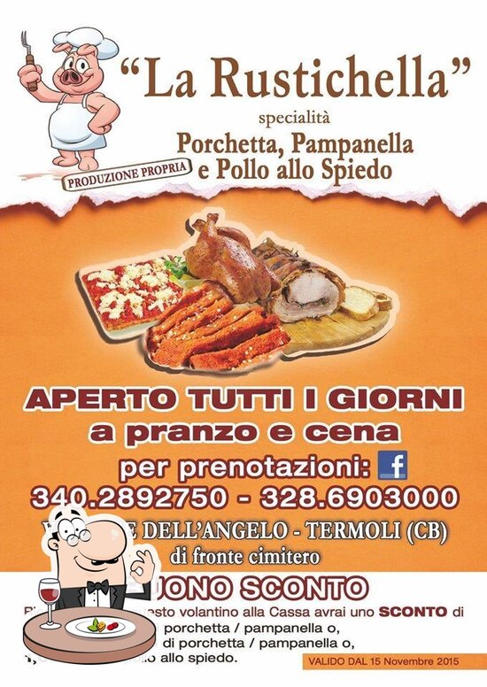 Menu da La Rustichella ristorante, Termoli