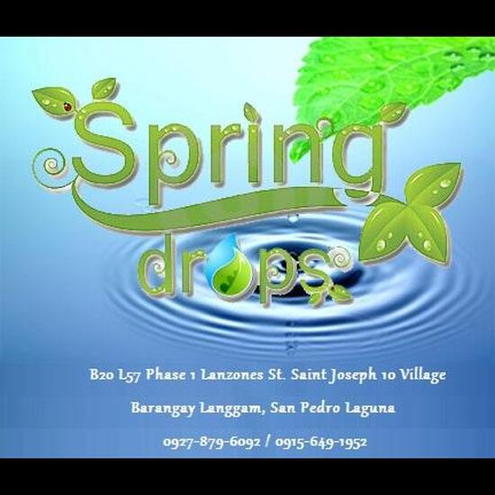 Menu at Spring Drops Water Station, Muntinlupa