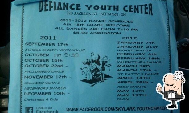 Skylark Youth Center, Defiance - Restaurant menu, prices and reviews