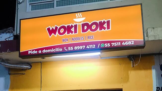 Carta del restaurante Woki Doki, Tlaxcalancingo