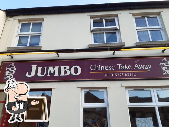 Menu at Jumbos fast food, Milnthorpe