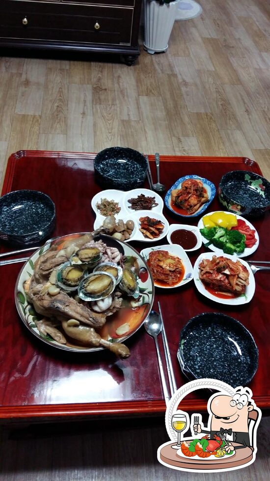Menu at Taejong-Gag restaurant, Yeongi-gun
