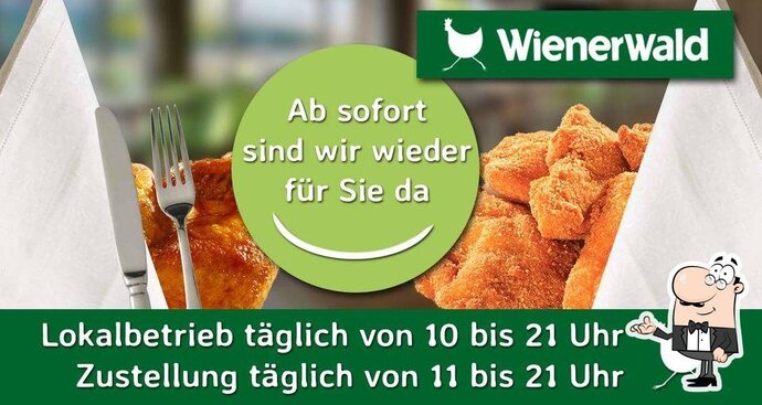 Menu at WienerWald restaurant, Schwechat