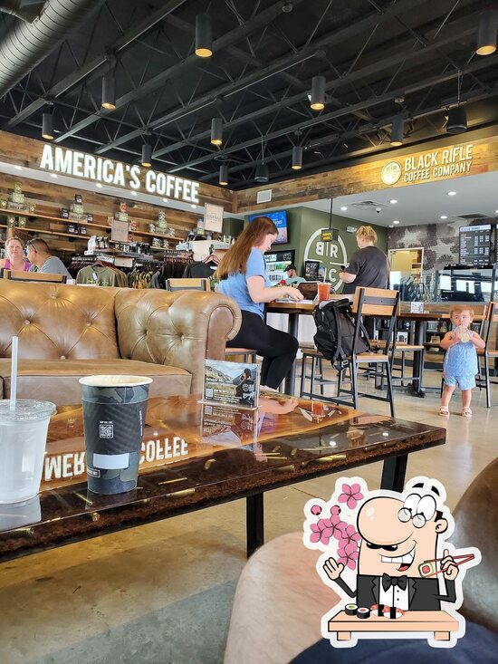 Menu at Black Rifle Coffee Company, Waco