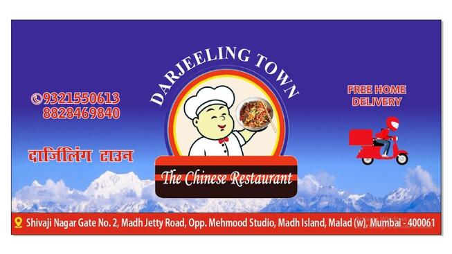 Menu at Darjeeling Town, Mumbai