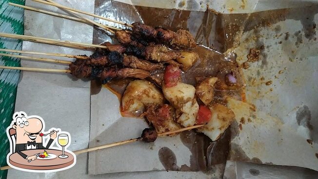 Menu at SATE GONDRONG restaurant, Indonesia