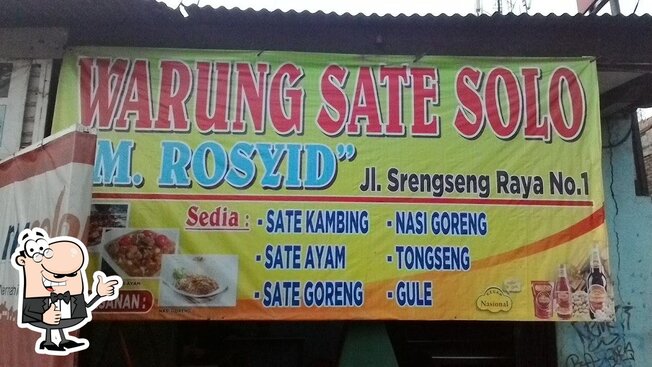Menu at WRUNG SATE SOLO restaurant, West Jakarta