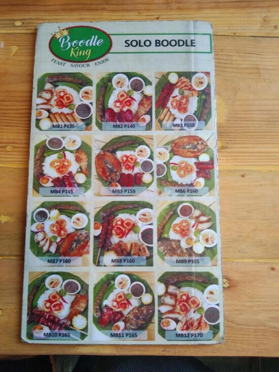 Boodle King, Valenzuela - Restaurant menu, prices and reviews